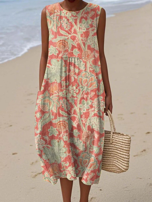 Beth™ Floral Midi Dress – BONDI BEACH BOUTIQUE