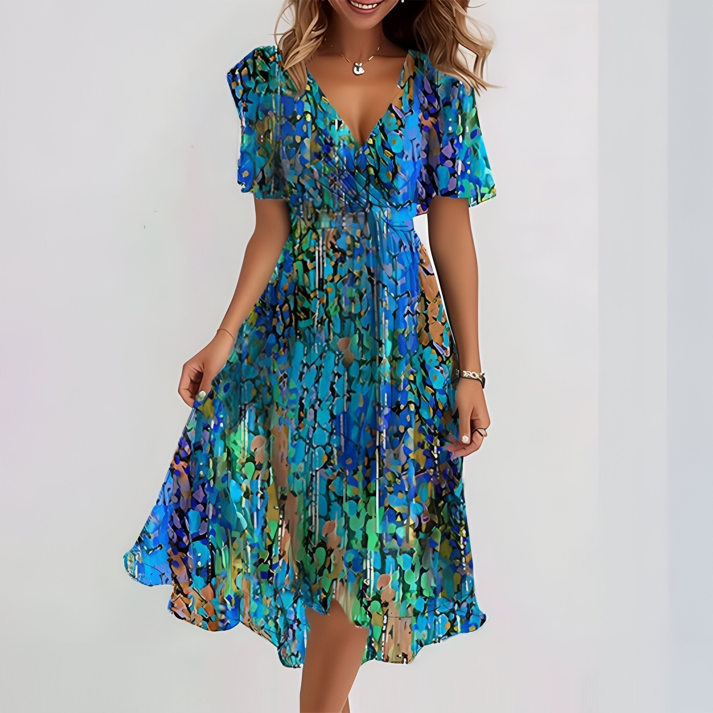 Seraya | Printed Wrap Dress – BONDI BEACH BOUTIQUE